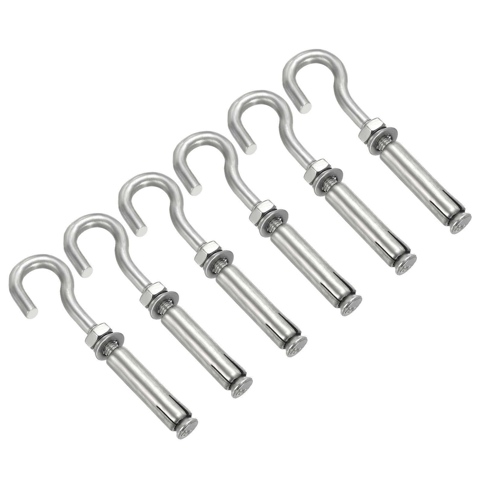Uxcell Expansion Hook M8 304 Stainless Steel Concrete Wall Hook Open ...