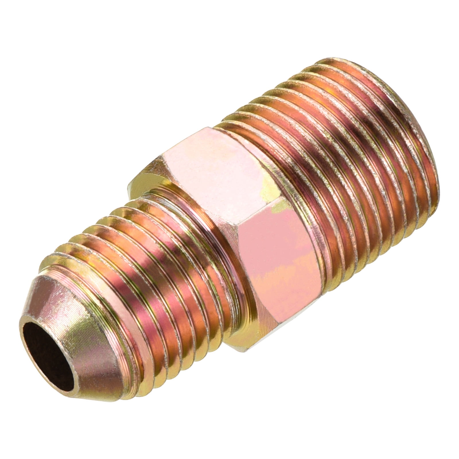 Uxcell Extension Pipe Fitting 9/16"-18 UNF Male to 3/8 PT Male Adapter 35mm Extension Connector ...