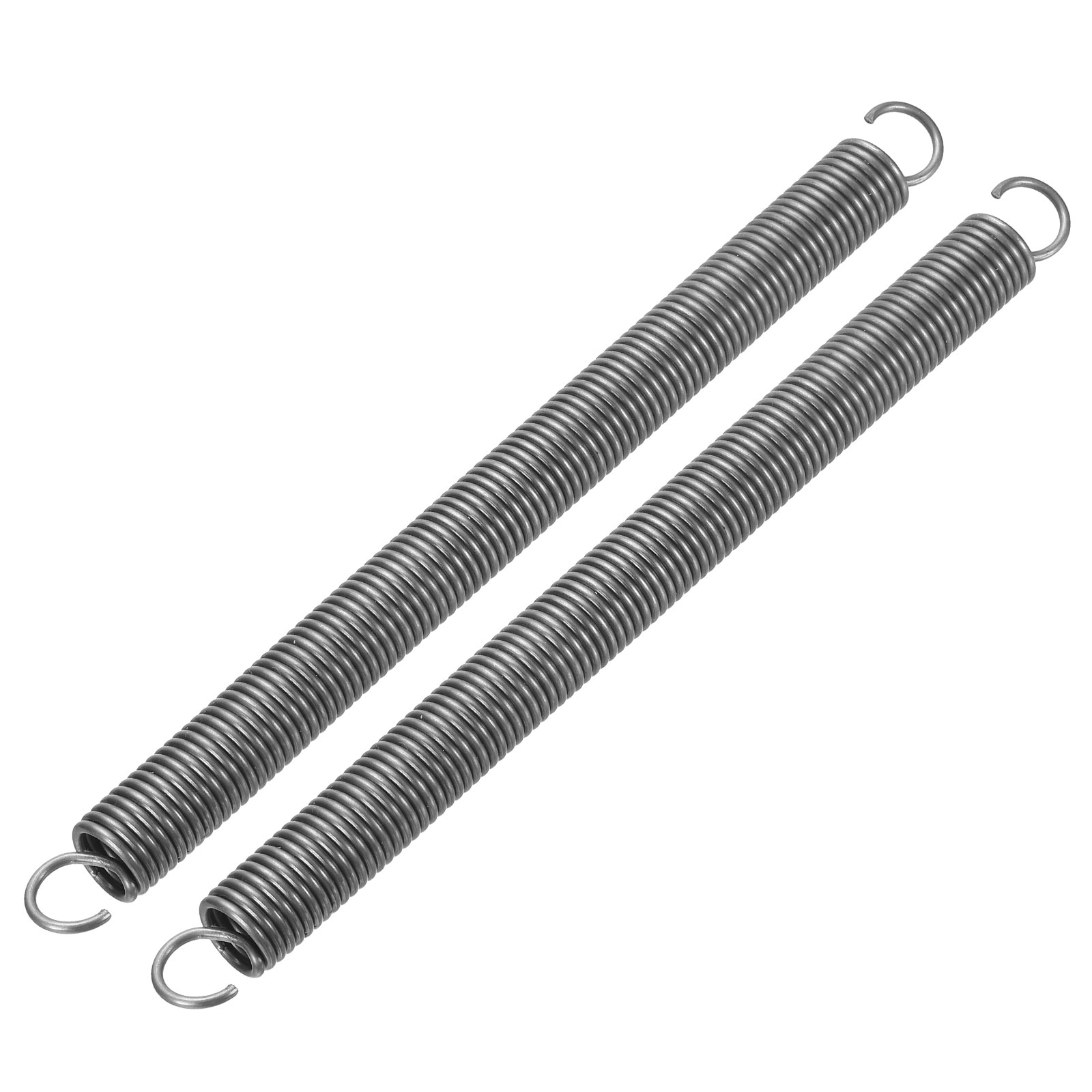 Uxcell Extension Spring, Wire Diameter Free Length Spring Steel Dual ...