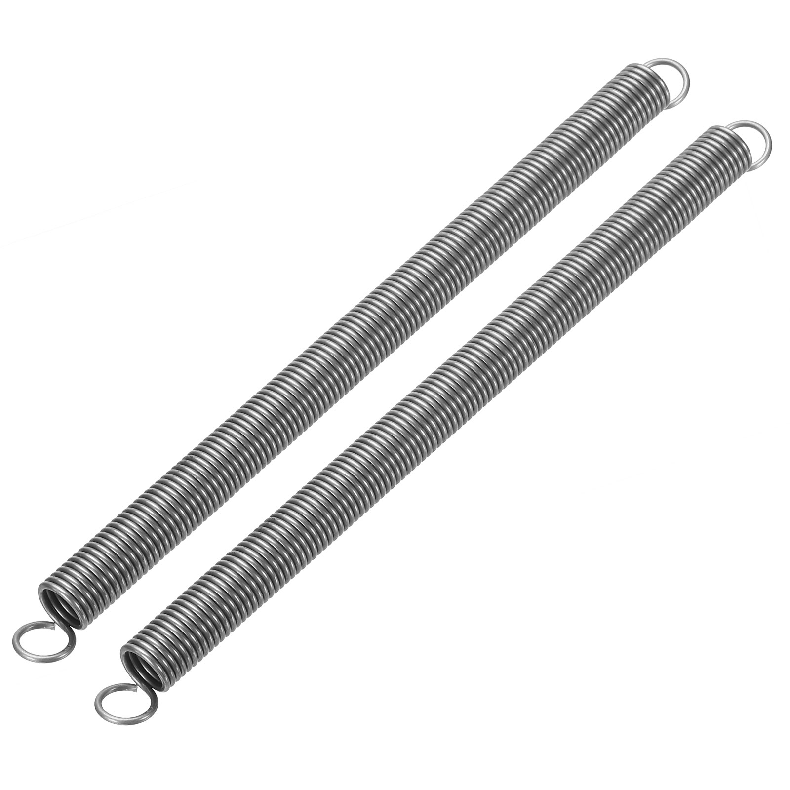 Uxcell Extension Spring, Wire Diameter Free Length Spring Steel Dual ...