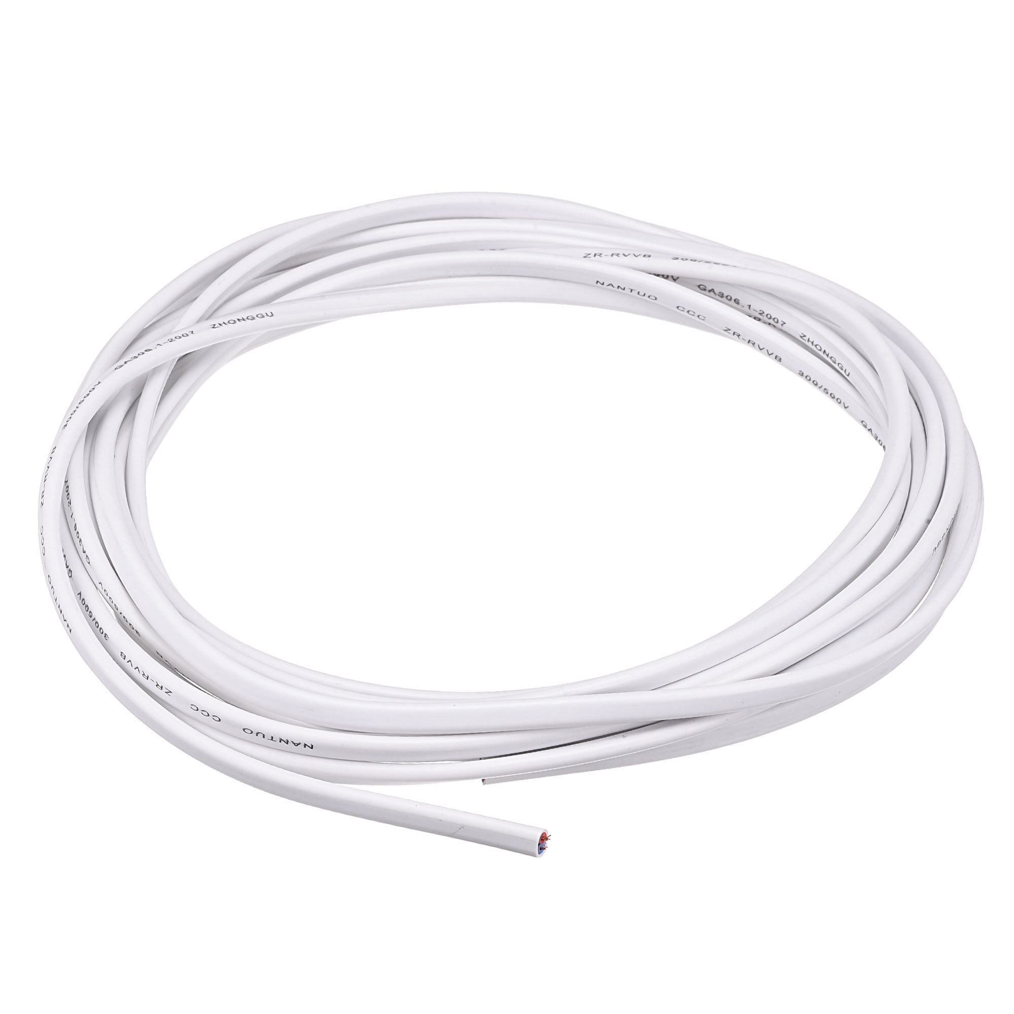 Uxcell Extension Wire Power Cable Copper Conductor 2 Core 18 AWG 16ft ...