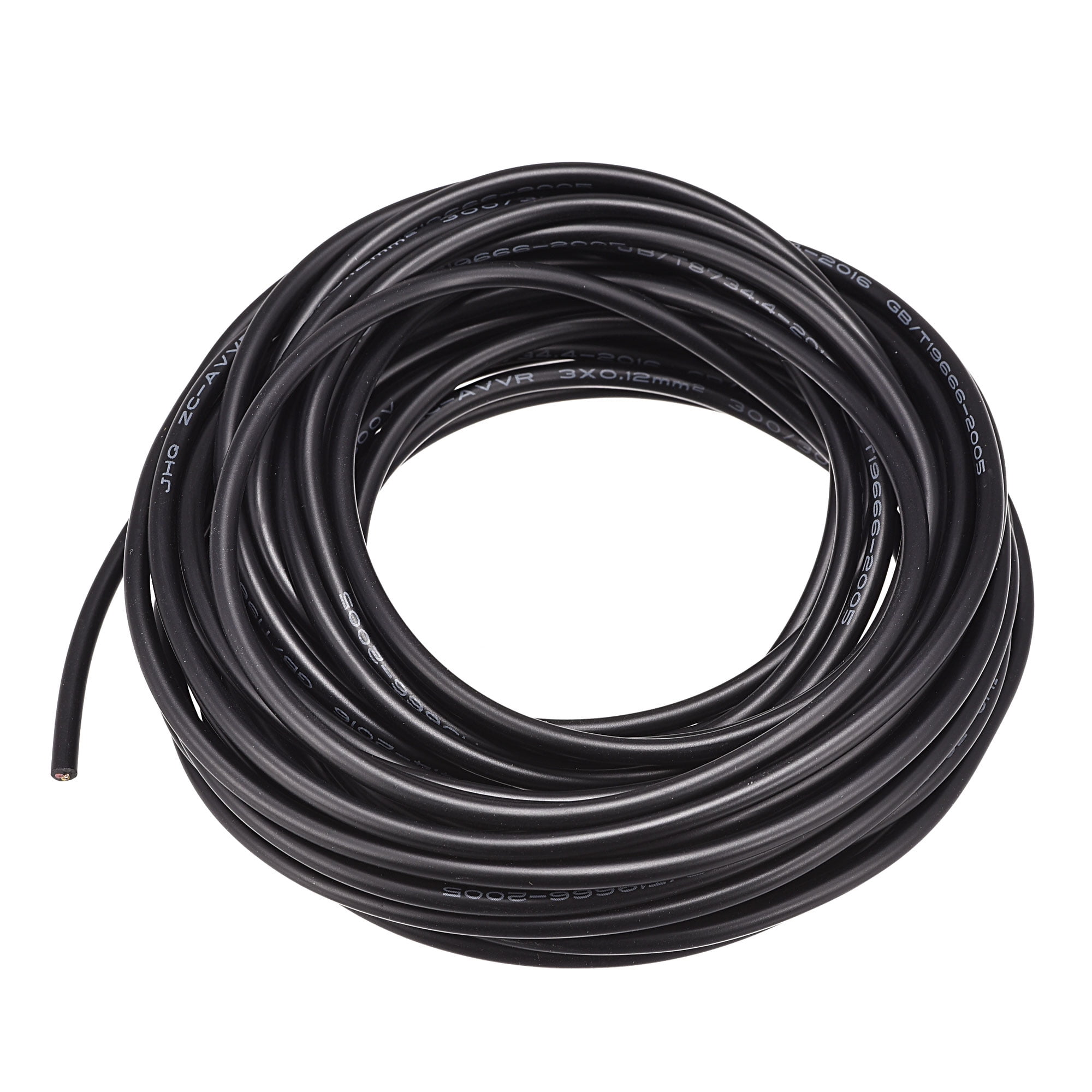 Uxcell Extension Wire Power Cable Copper Conductor 3 Core 26 AWG 25.5ft ...