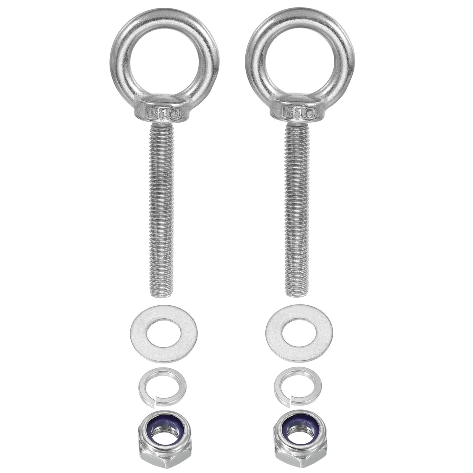 Uxcell Eye Bolt with Nut,304 Stainless Steel Lifting Shoulder Eyebolt ...