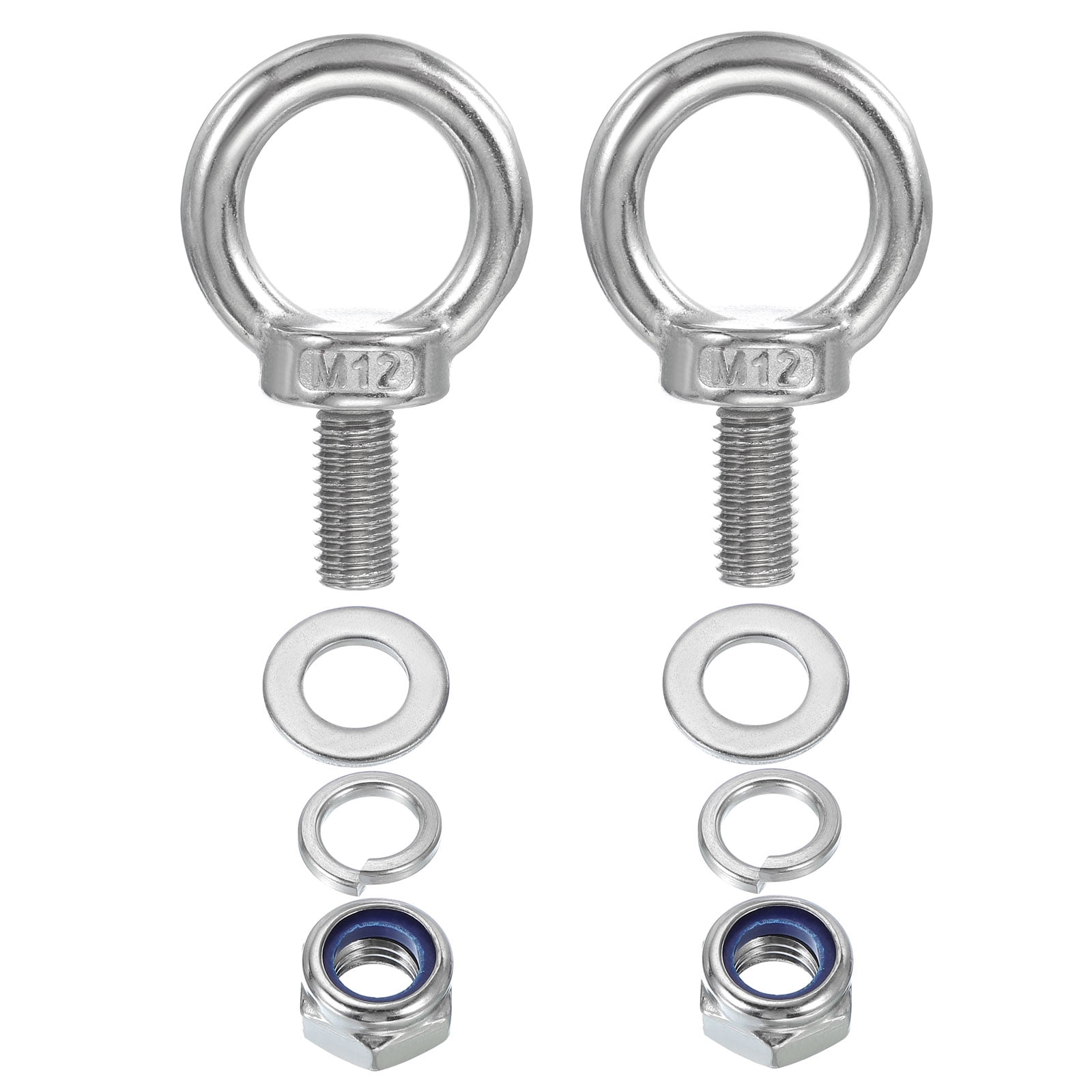 Uxcell Eye Bolt with Nut,304 Stainless Steel Lifting Shoulder Eyebolt ...