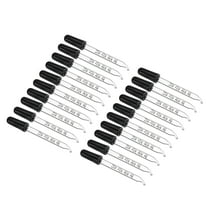 Uxcell 10mm to 15mm w Hole Rubber Tapered Plug for Lab Home Black 20 ...