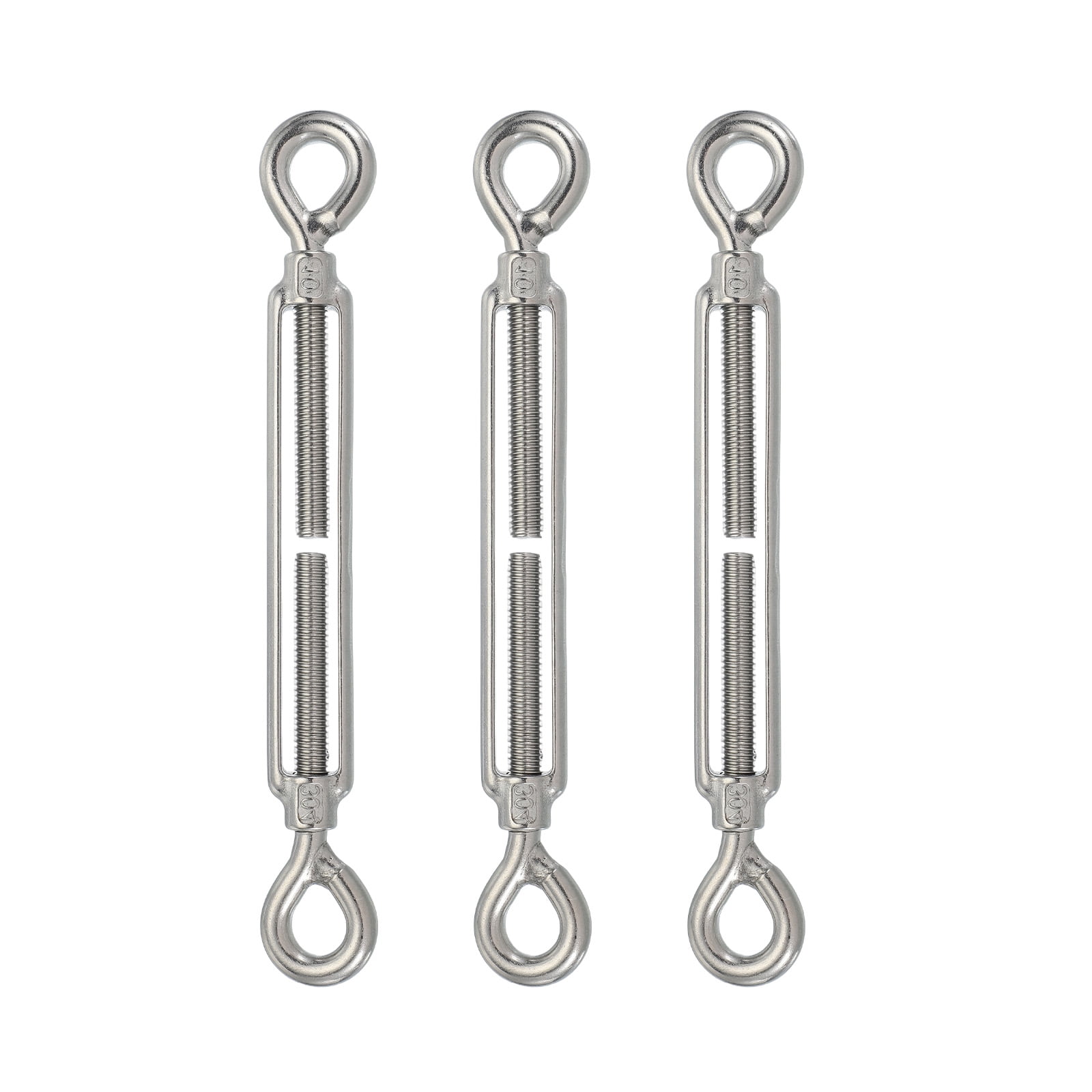 Uxcell Eye & Eye Turnbuckle 304 Stainless Steel Wire Rope Tension ...