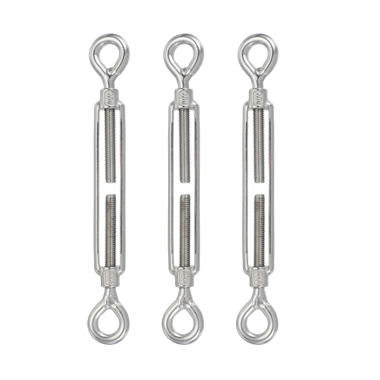 Uxcell Eye & Eye Turnbuckle 304 Stainless Steel Wire Rope Tension ...