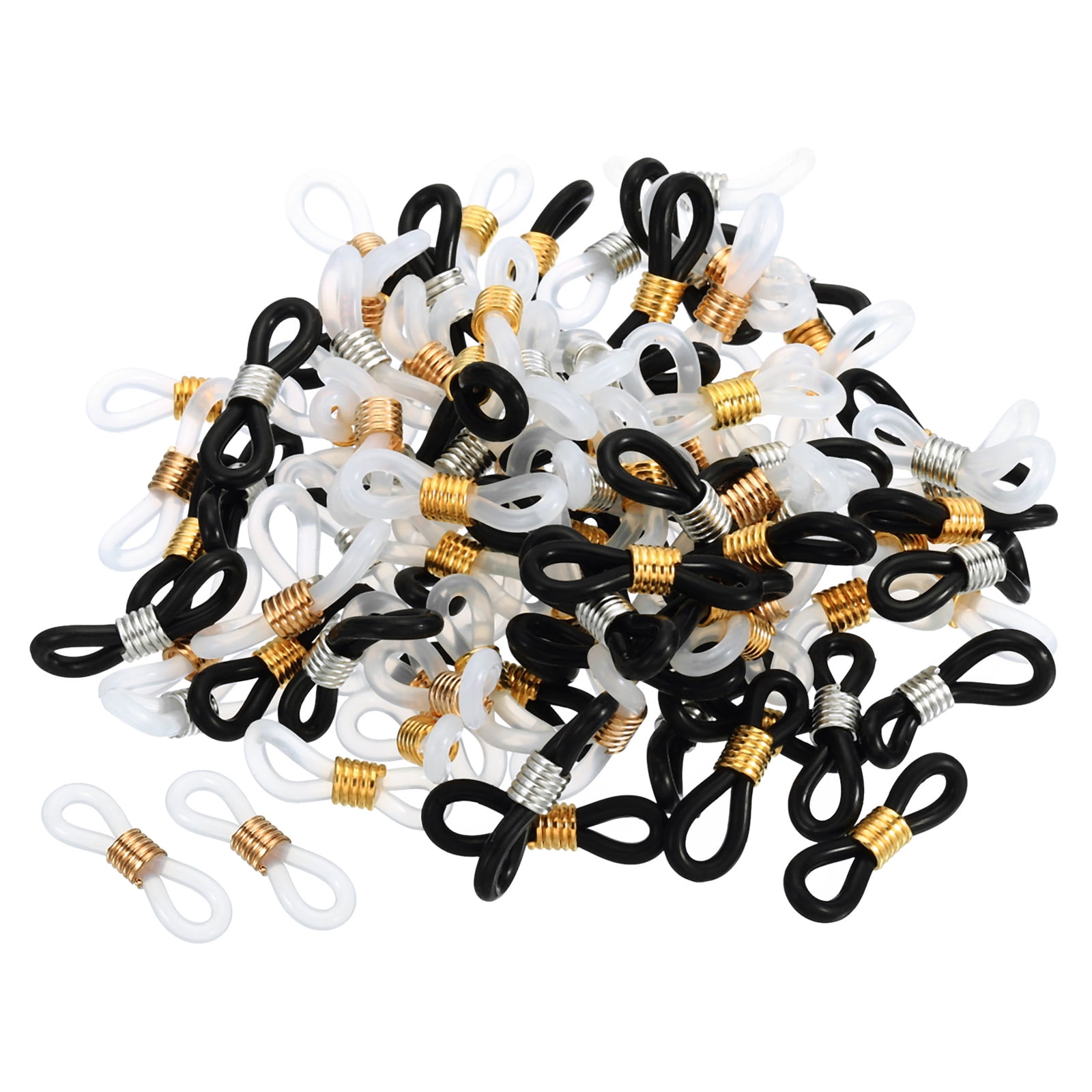 Uxcell Eyeglass Chain Connector Adjustable Anti Slip Rubber Strap ...