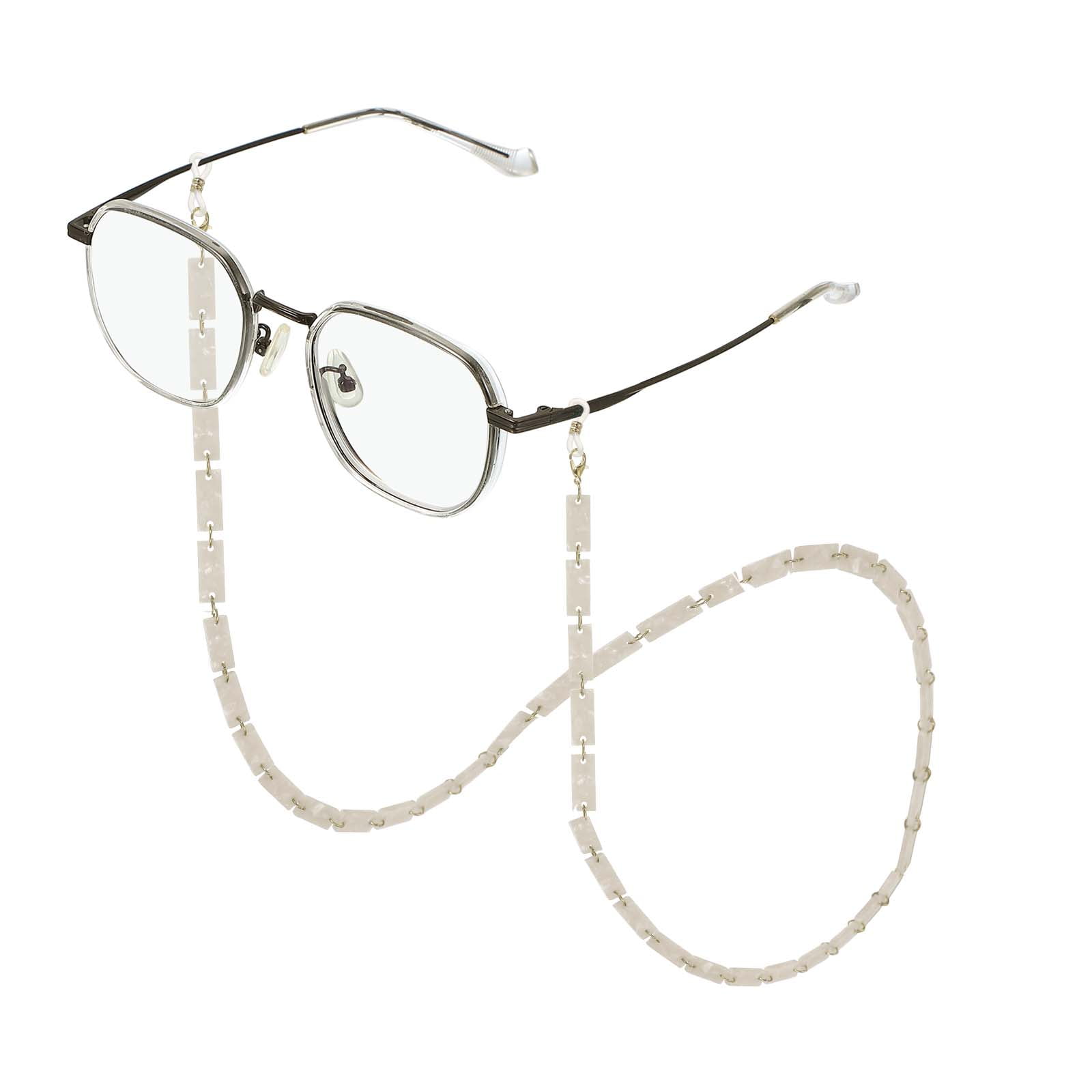 Uxcell Eyeglass Chains for Women, Acrylic Eyeglass Holder Chains ...