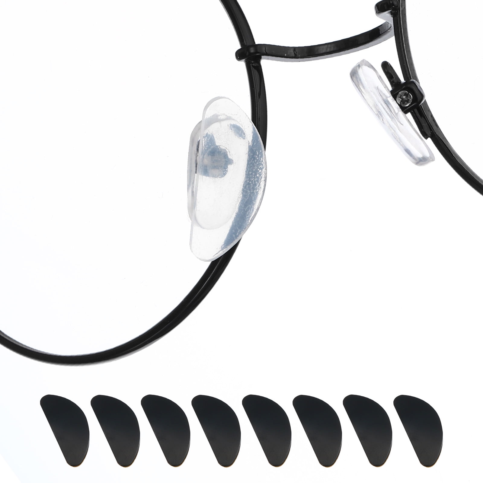 Uxcell Eyeglass Nose Pads 20 Pair Soft Silicone Adhesive Glasses Nose Pad Air Chamber Style 1