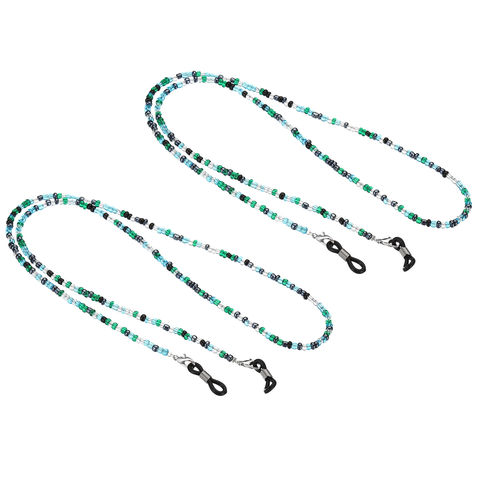 Uxcell Eyeglass Strap 2 Pack Adjustable Eye Glasses Holder Chains Bead ...