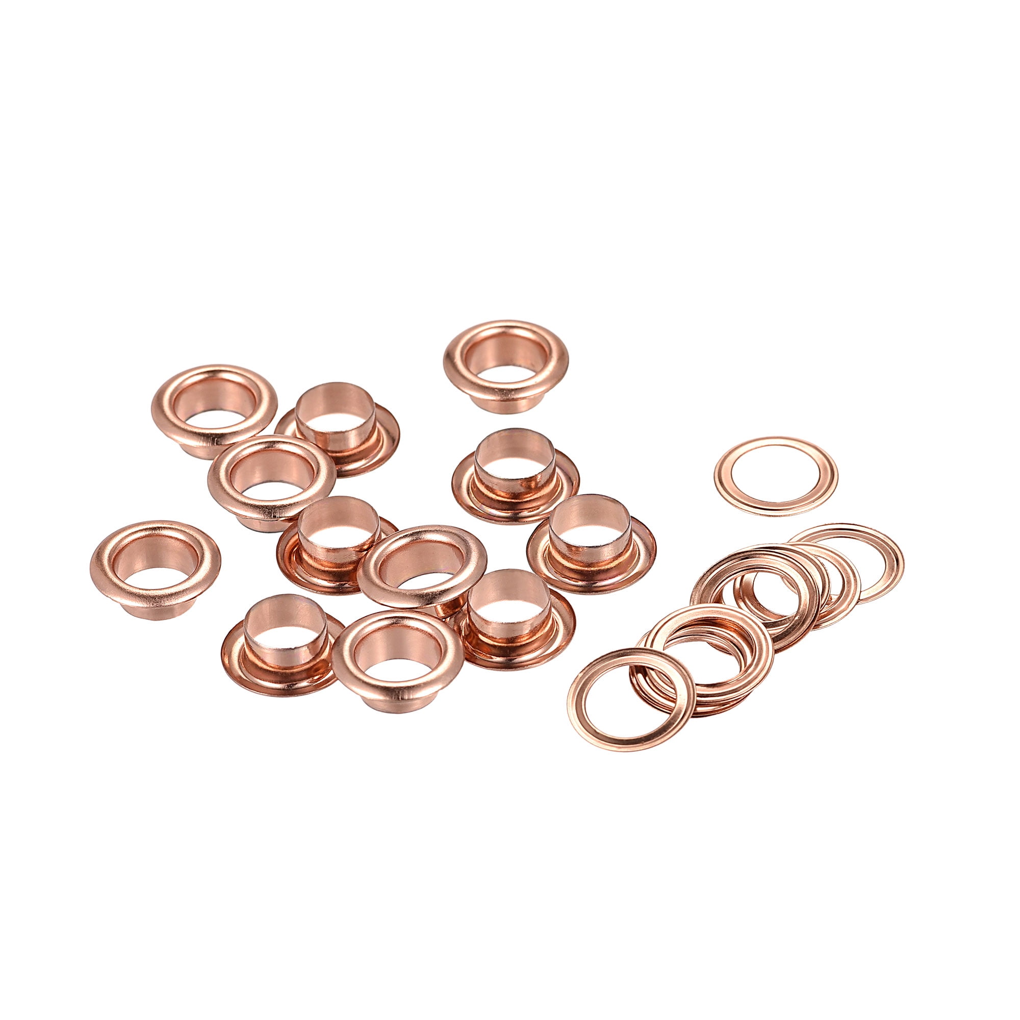 Uxcell Eyelets with Washers, 13 x 8 x 5mm Iron Through Hole Hollow ...