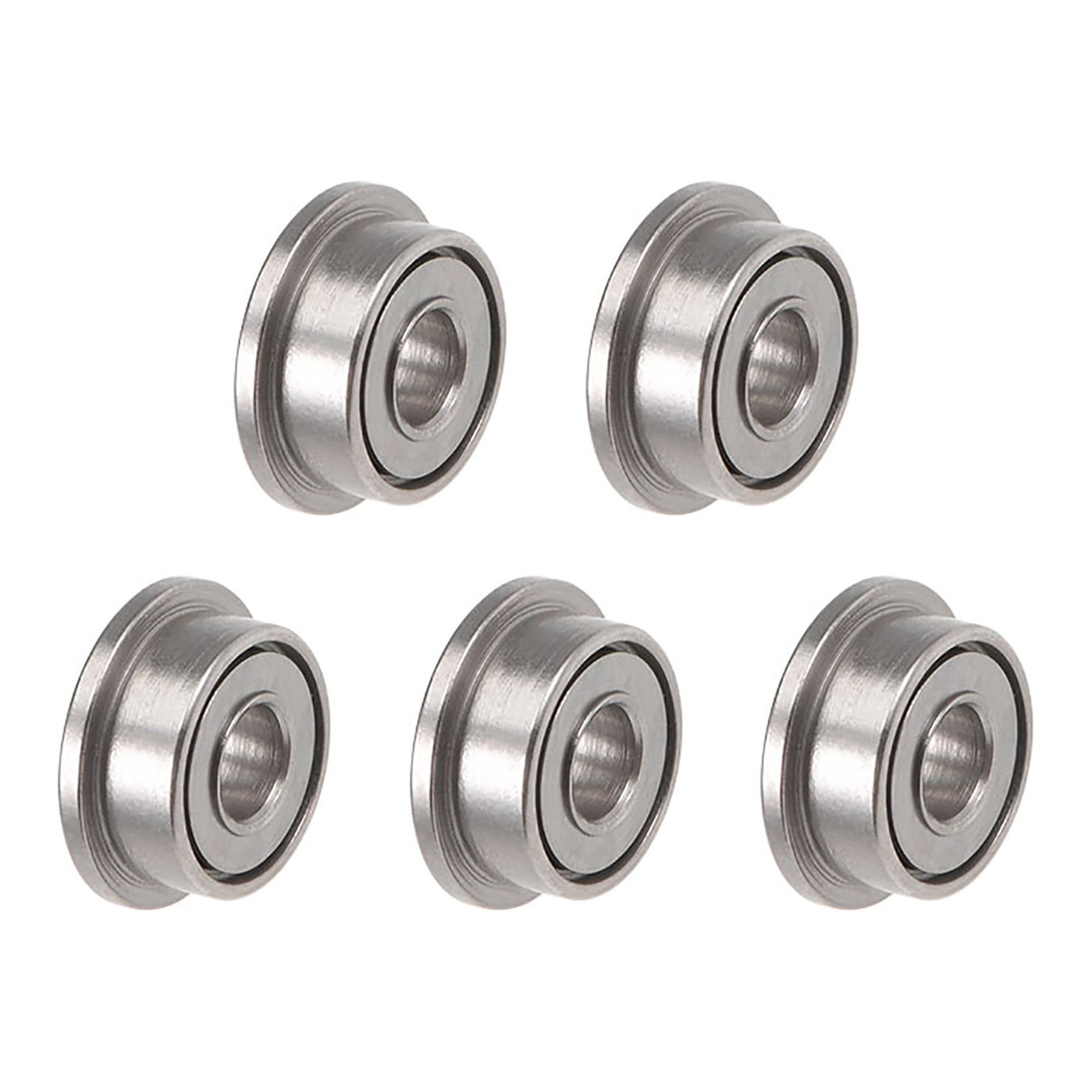 Uxcell F682ZZ Flange Ball Bearing, 2x5x2.3mm Shielded Chrome Bearings ...