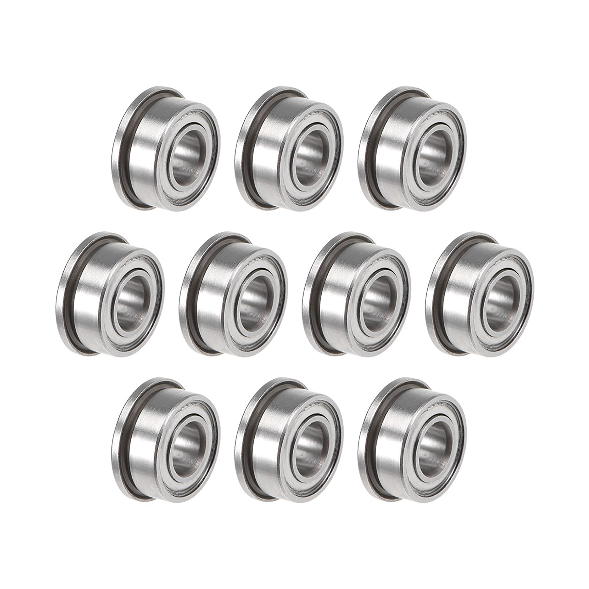 Uxcell F688ZZ Flange Ball Bearing, 8x16x5mm Shielded Chrome Bearings ...