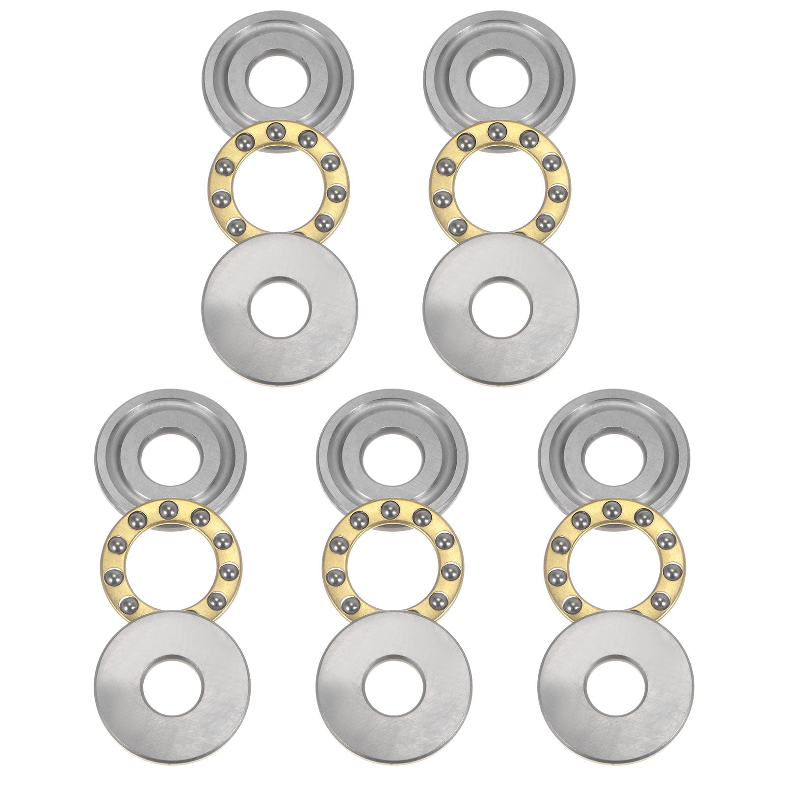 Uxcell F8-22M Miniature Thrust Ball Bearings 8x22x7mm Chrome Steel with ...