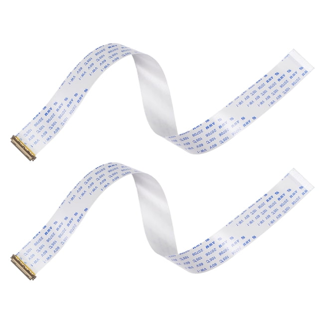 Uxcell FFC Cable 0.5mm Pitch 30 Pin 250mm Flat Ribbon Cable for LCD ...