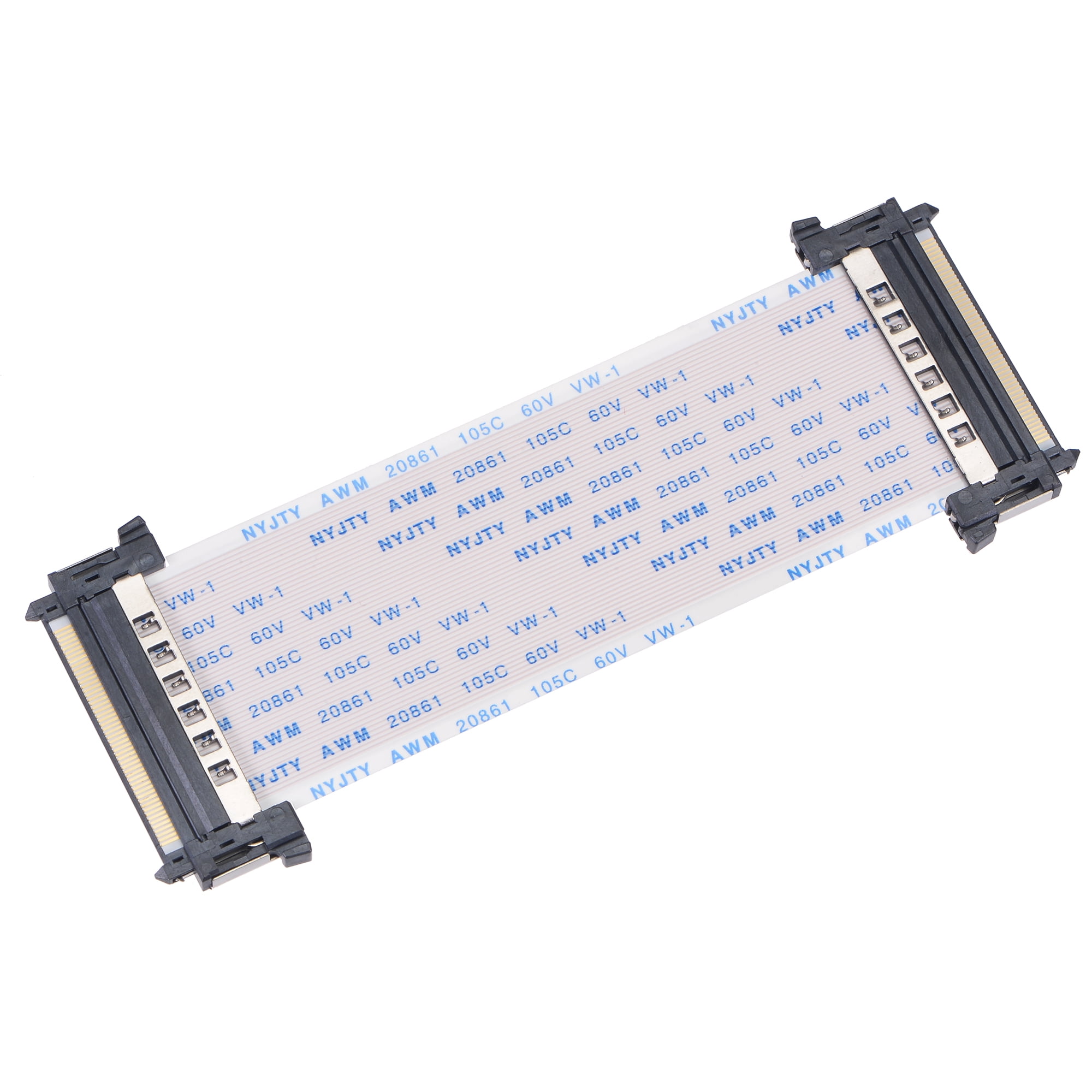 Uxcell FFC FPC Cable 0.02" Pitch 51 Pin 3.94" Flat Ribbon Cable for LCD ...
