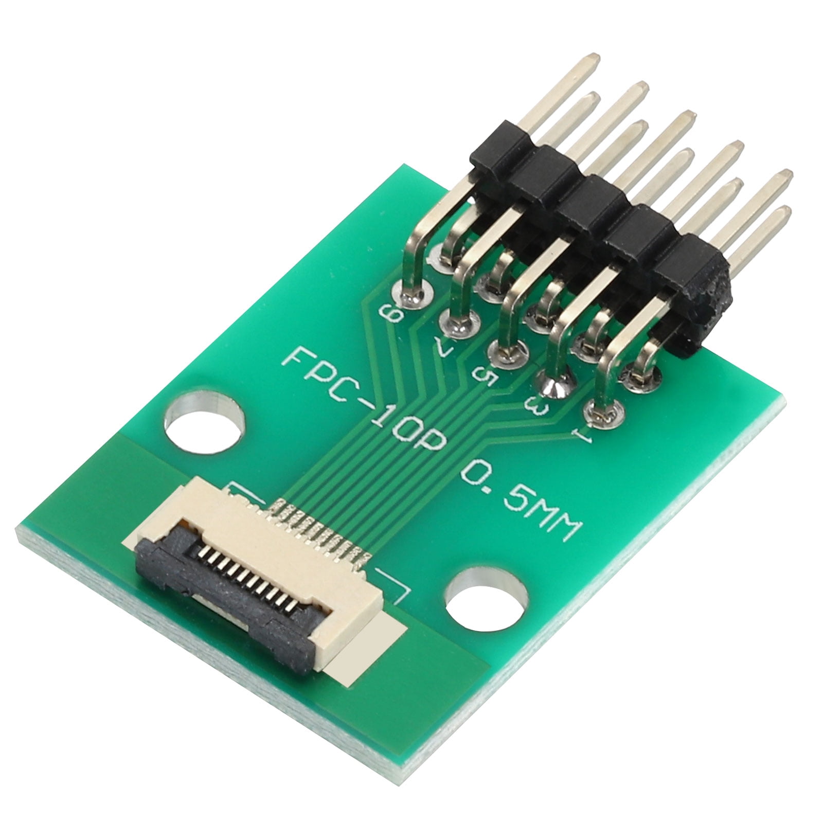 Uxcell FFC FPC Connector Board 10 Pin 0.5mm 2.54mm to 1.0mm 2.54mm DVD ...