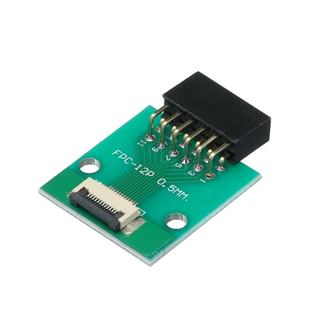 Uxcell FFC FPC Converter Board 12 Pins 0.5mm Back 1.0mm Pitch to DIP 2 ...