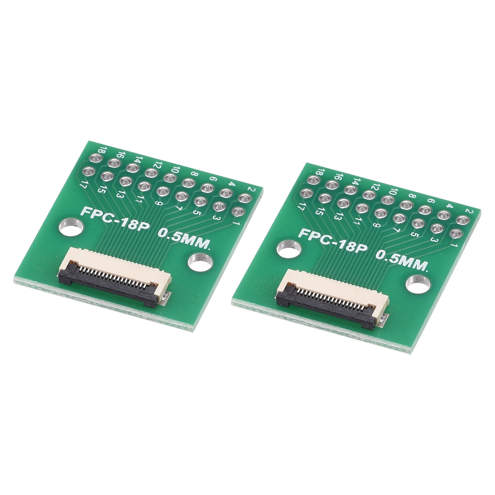 Uxcell FFC FPC PCB Converter Board 18 Pin 0.5mm Pitch to DIP 2.54mm ...