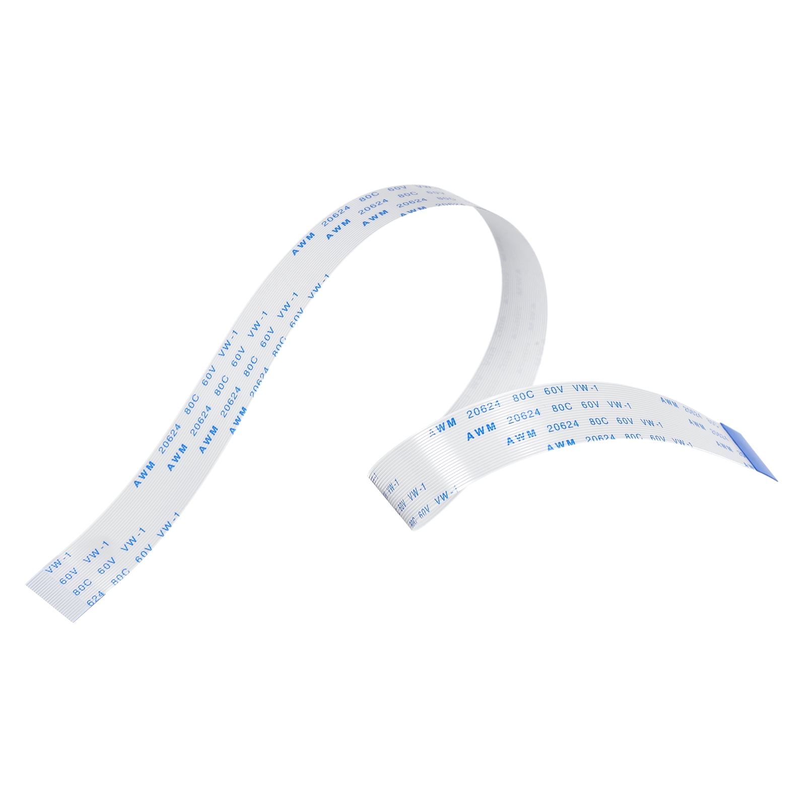Uxcell FFC Ribbon Flat Flexible Cable 24 Pin 0.5mm 300mm (B Type) for ...