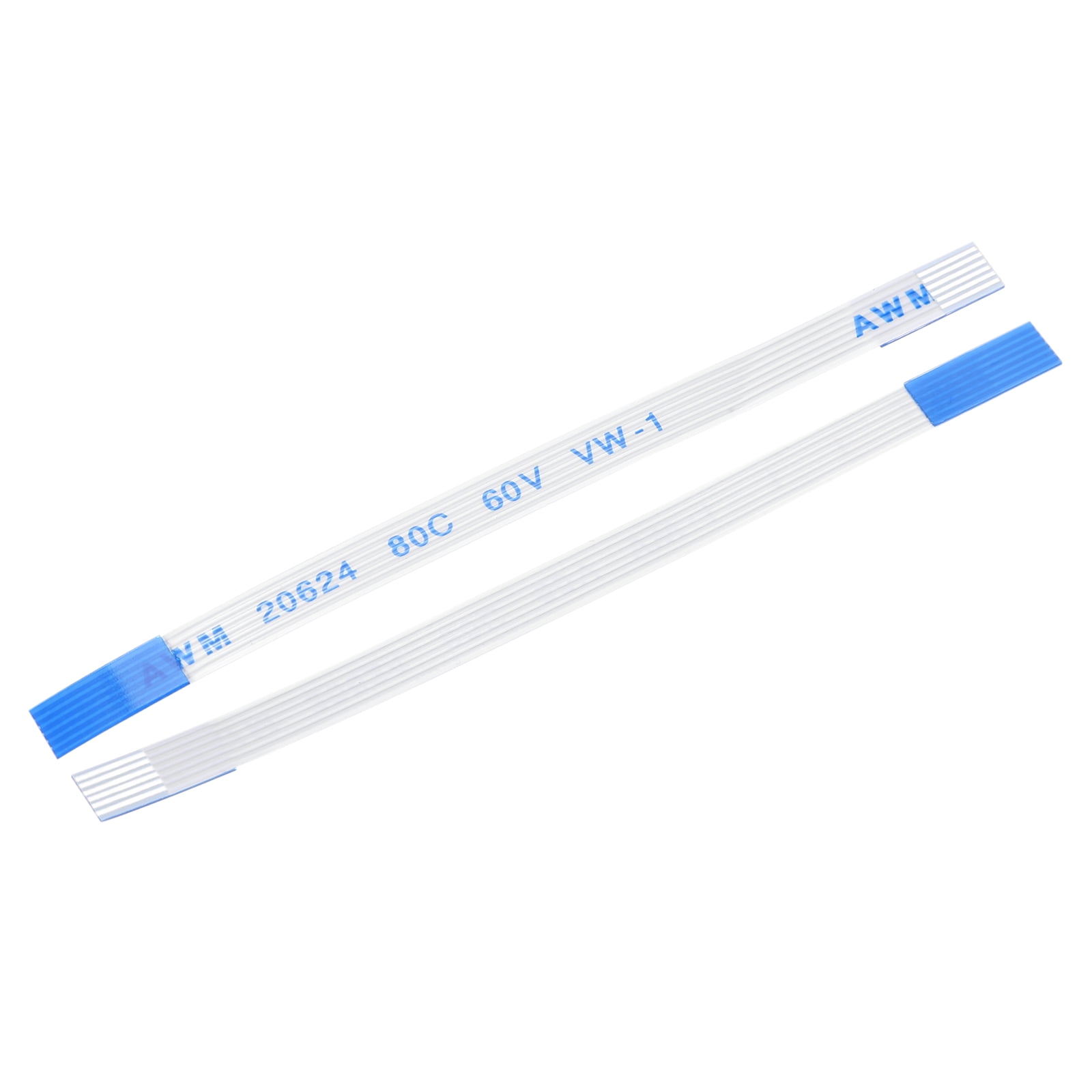 Uxcell FFC Ribbon Flat Flexible Cable 6 Pin 0.5mm 60mm (B Type) for LCD ...