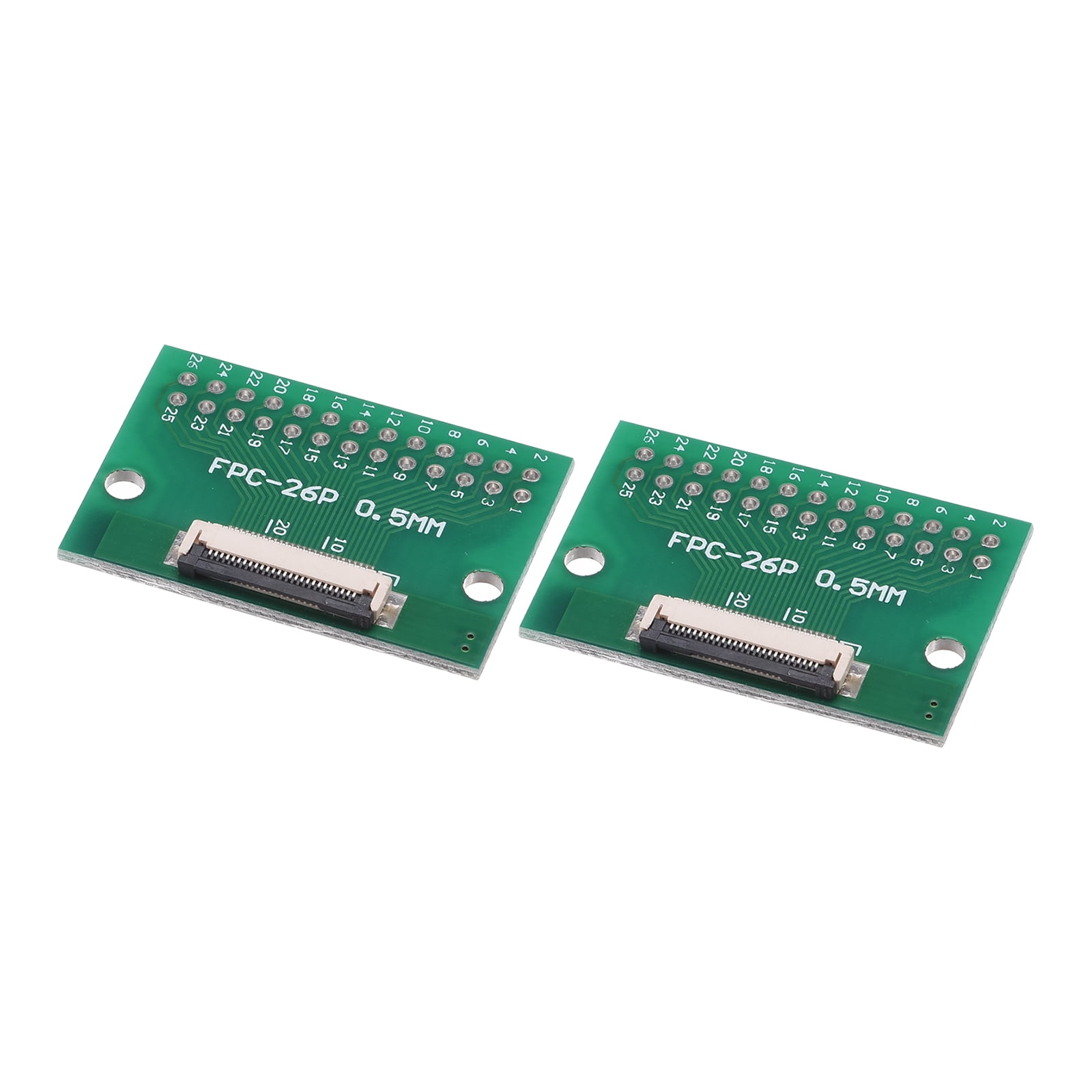 Uxcell FPC Converter Board 26P 0.5mm on Socket Side, Back 1.0mm, to DIP ...