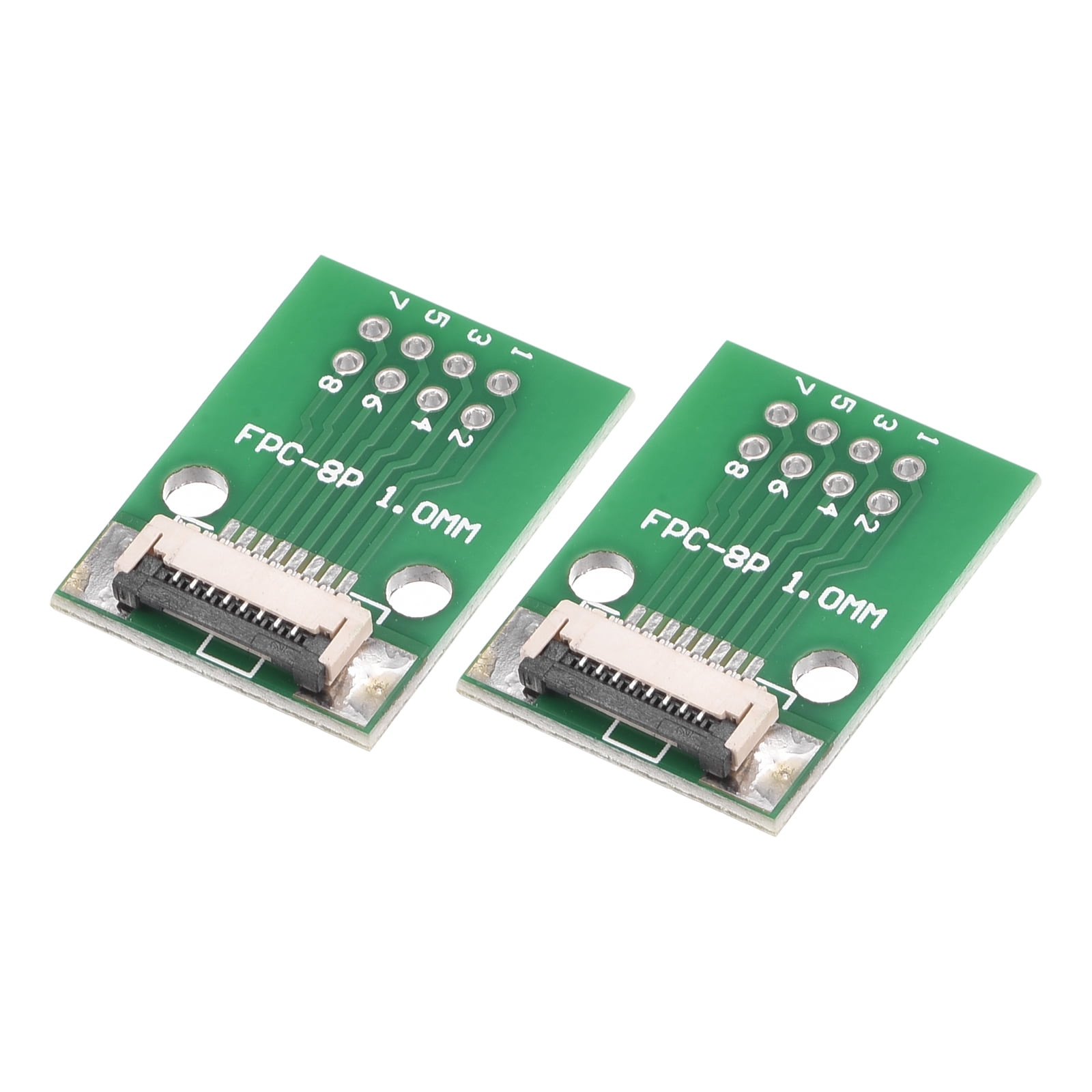 Uxcell FPC Converter Connector 8P 1.0mm on Socket Side, Back 0.5mm, to ...