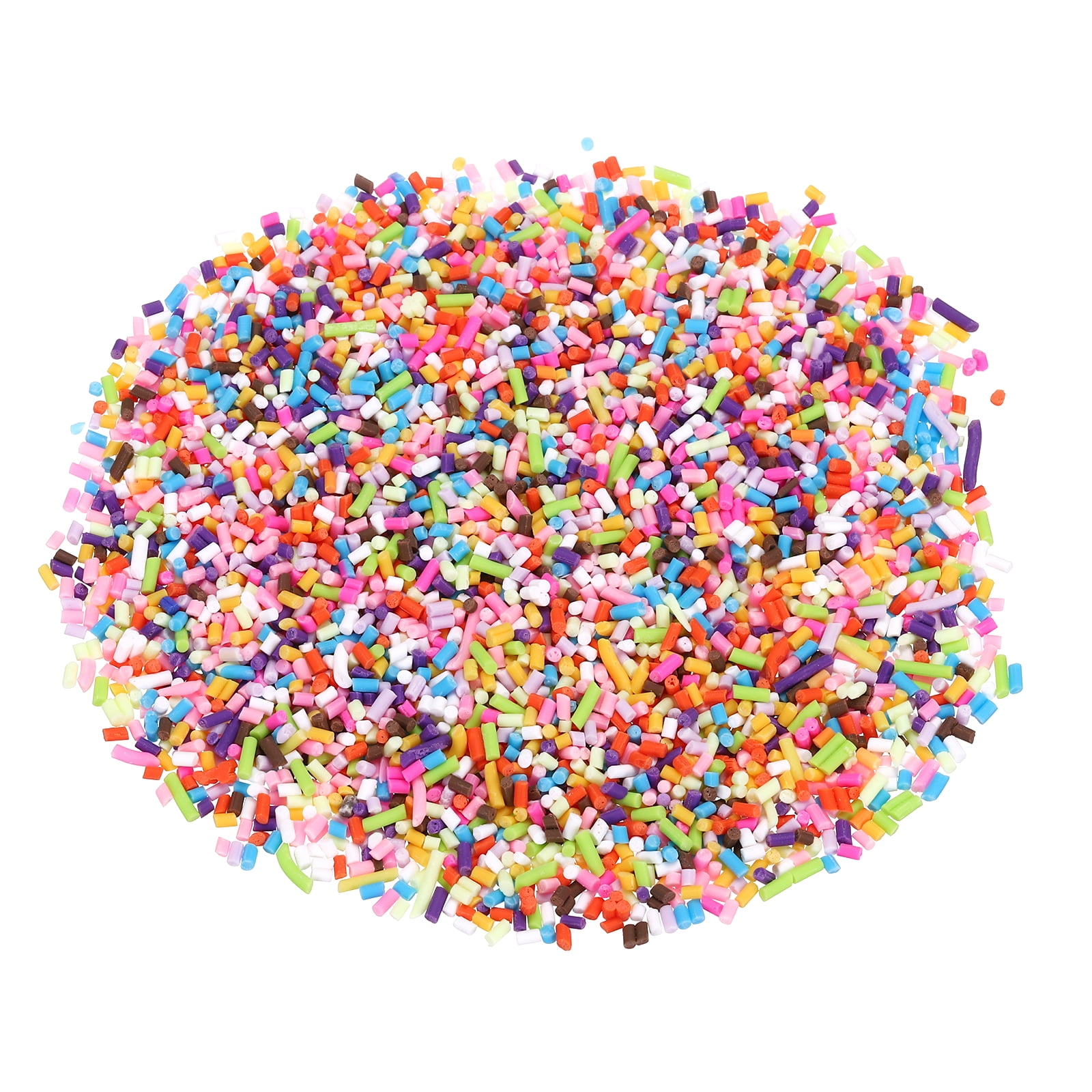 Uxcell Fake Sprinkles 6 Set Short-Style Granules 2 Polymer Clay Slices ...