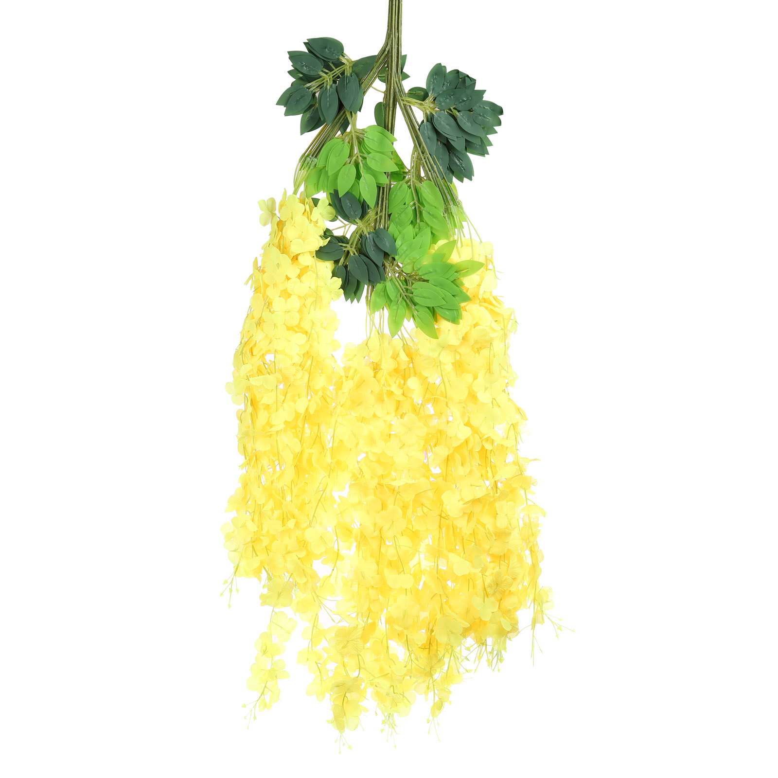 Uxcell Fake Wisteria Hanging Flower 3.6 Ft/43.3 In Artificial Silk ...