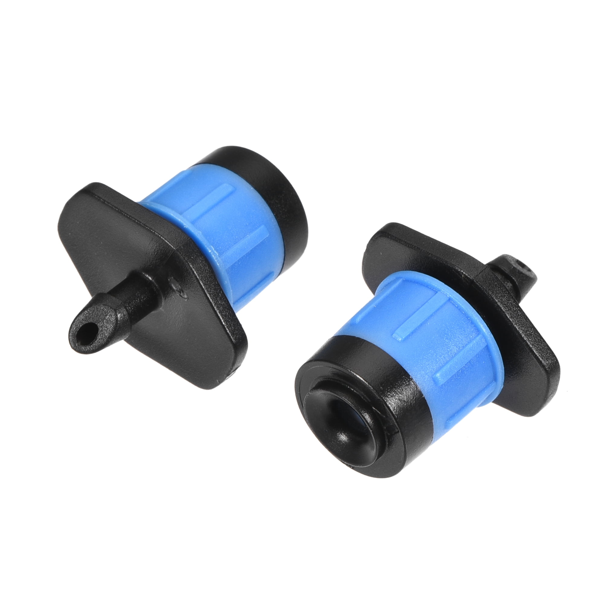 Uxcell Fan Shape Adjustable 360 Degree Drip Emitters Blue for 1/4 ...