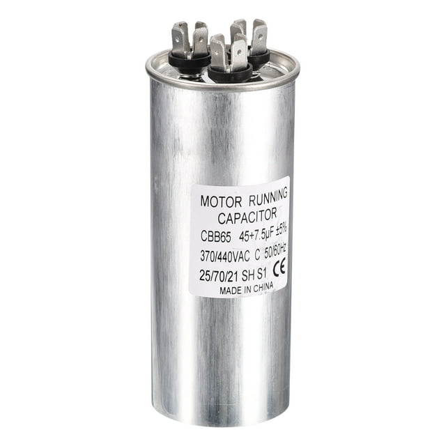 Uxcell Fan Start Capacitor, 457.5uF 370VAC 440VAC, CBB65 Circular Run Capacitor, for Air ...