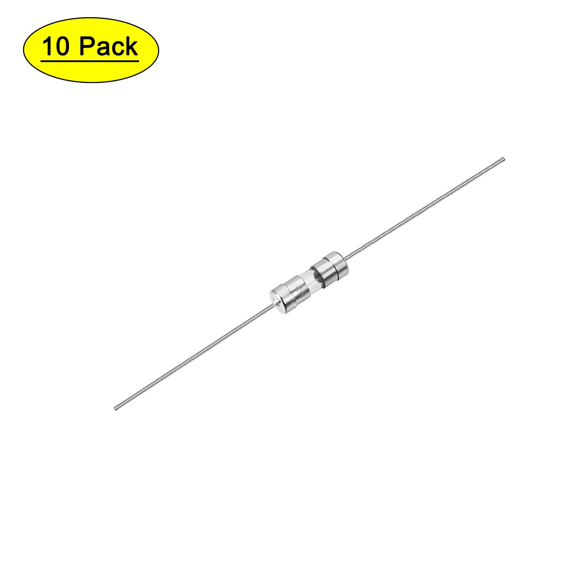 Uxcell Fast Acting Blow Fuse Axial Glass Fuse 3.6mm x 10mm 250V F1A ...