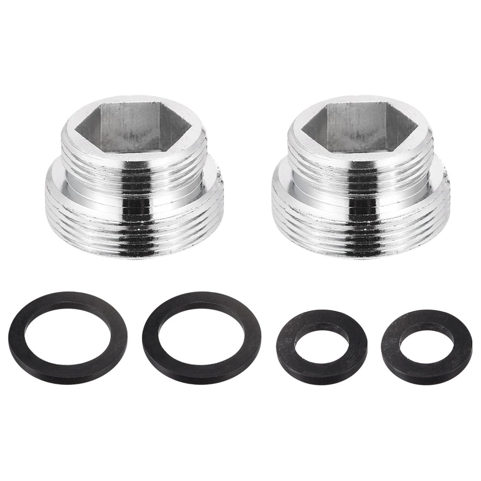 Uxcell Faucet Adapter, M18mmx4.5mm Male Thread to M22mmx6.5mm Male ...