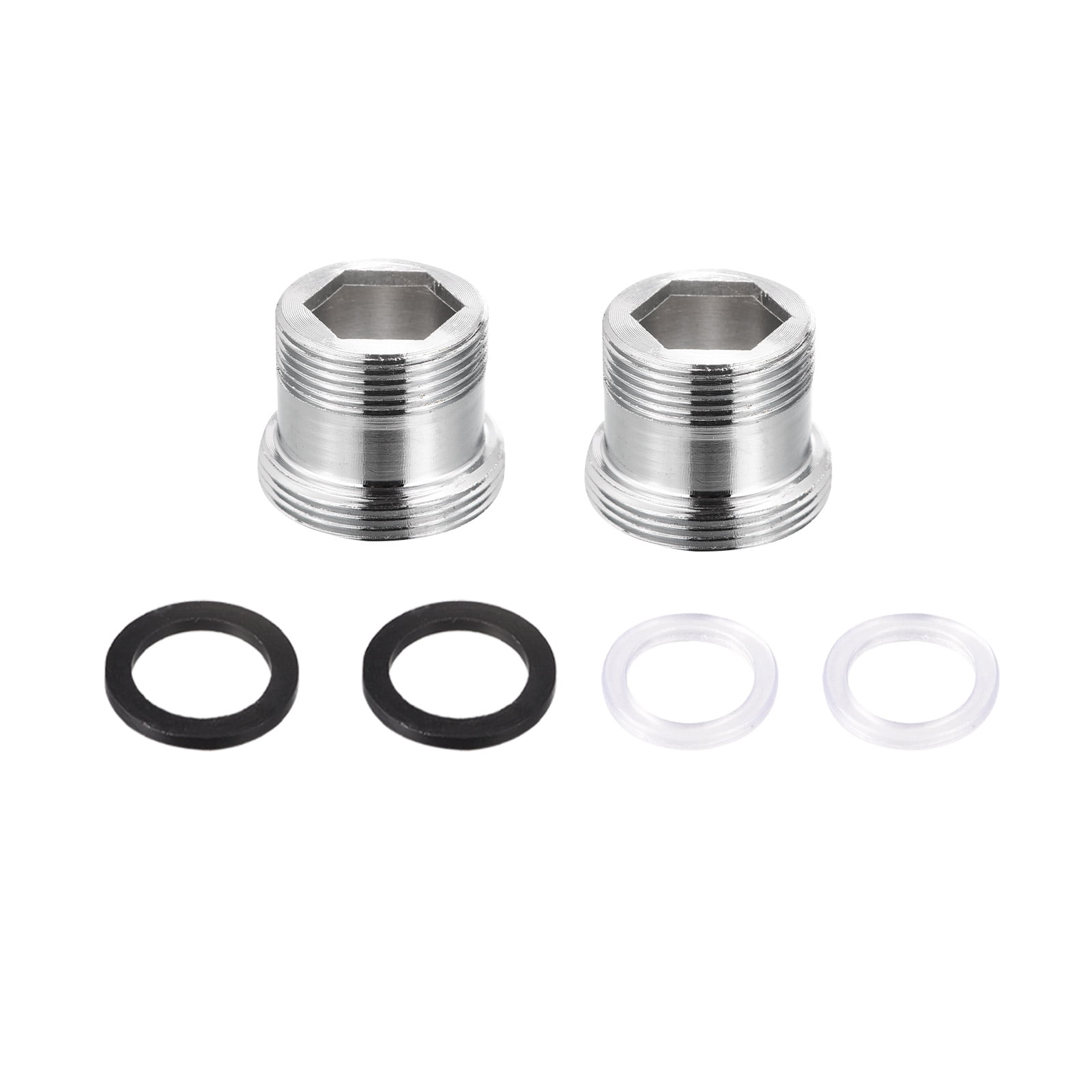 Uxcell Faucet Adapter, M19mmx6mm Male Thread to M22mmx5mm Male Thread ...