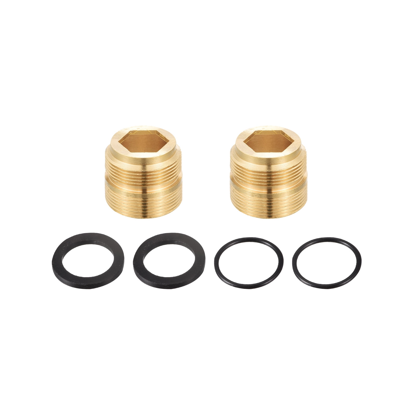 Uxcell Faucet Adapter, M21.2mmx5.5mm Male Thread to M22mmx6mm Male ...