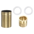 Uxcell Faucet Mount Extension Shank, 1.8"x1.3" Stainless Steel Threaded ...
