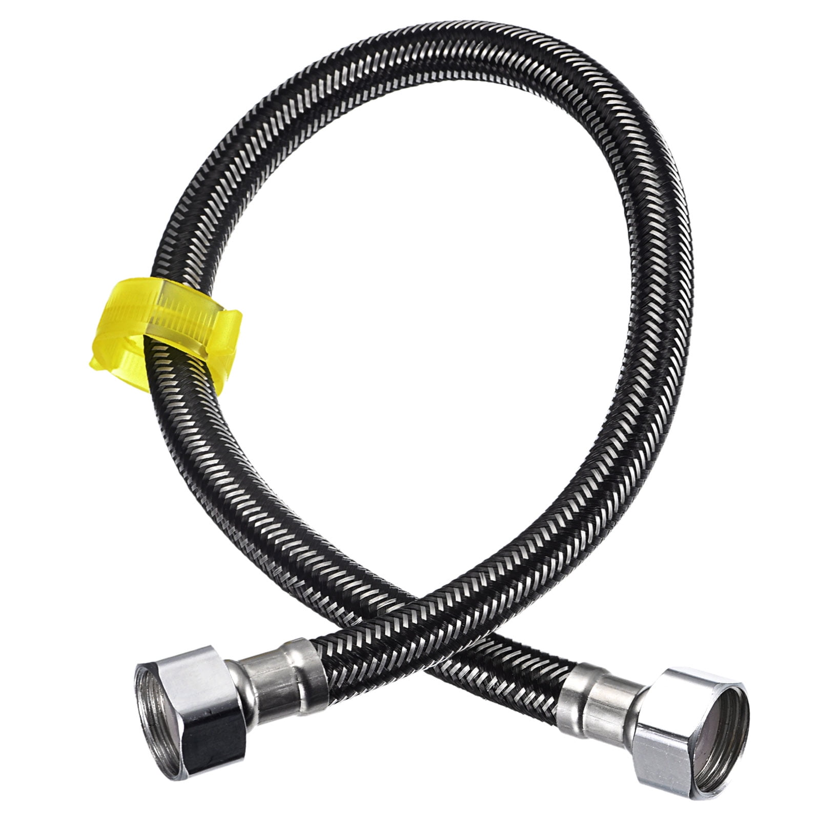 Uxcell Faucet Supply Line Connector, G1/2 Female x G1/2 Female 20 Inch ...