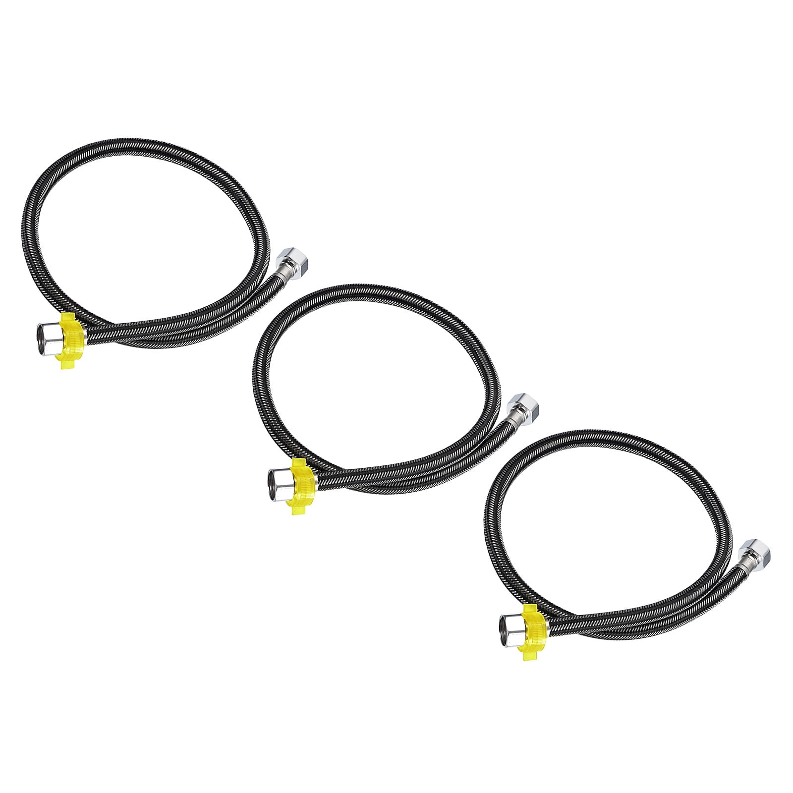 Uxcell Faucet Supply Line Connector, G1/2 Female x G1/2 Female 31 Inch ...