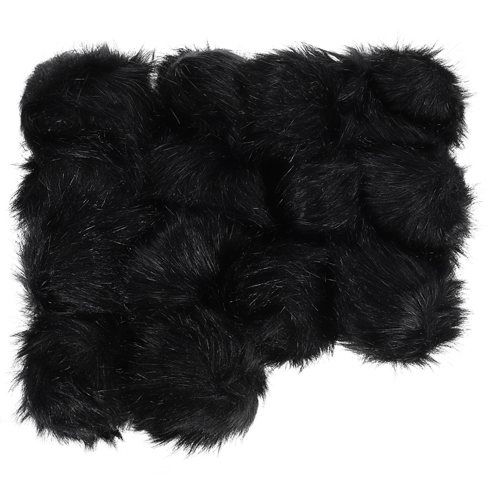 Uxcell Faux Fur Pom Poms for Hats, Fluffy Soft Fur Poms Balls with ...