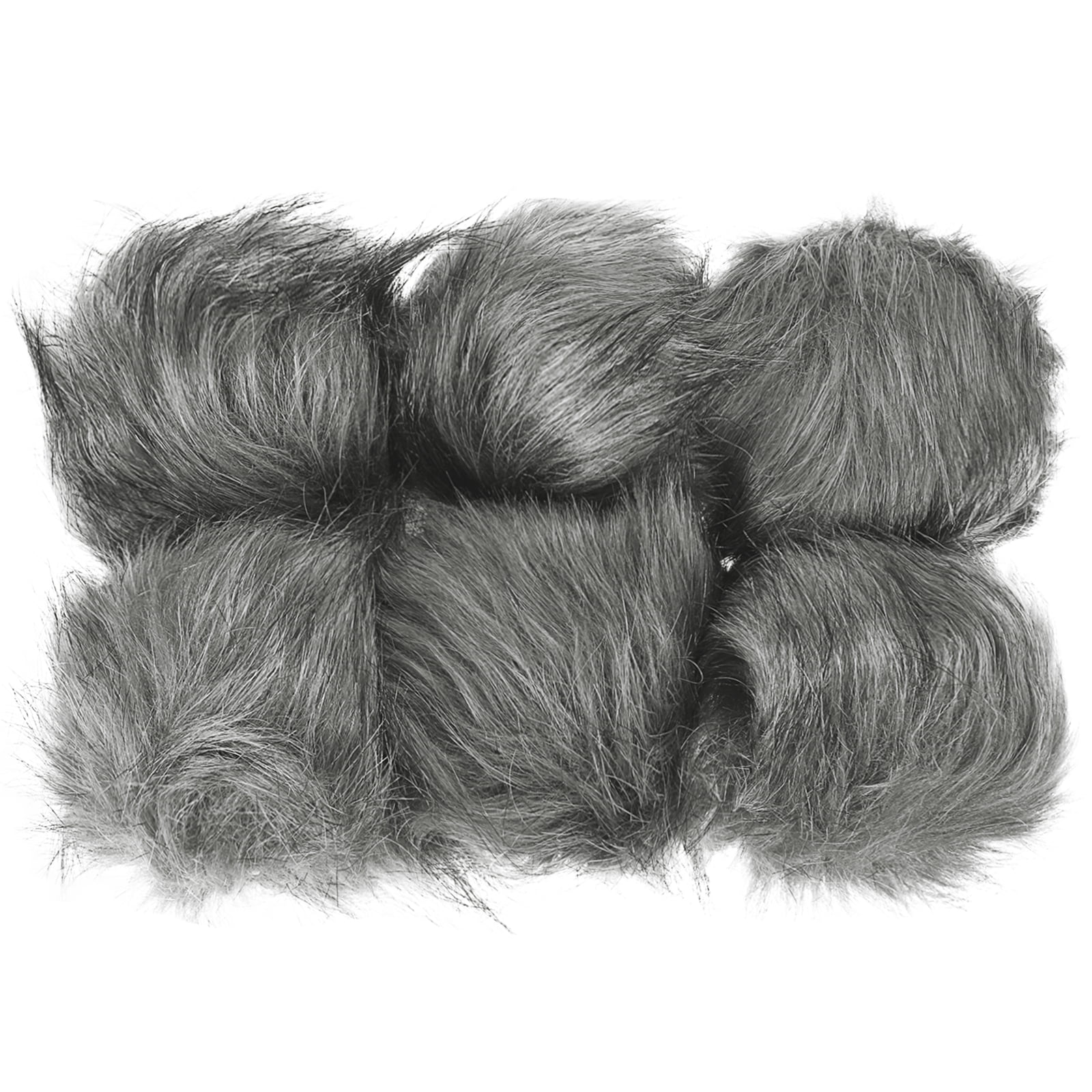 Uxcell Faux Fur Pom Poms for Hats, Fluffy Soft Fur Poms Balls with ...