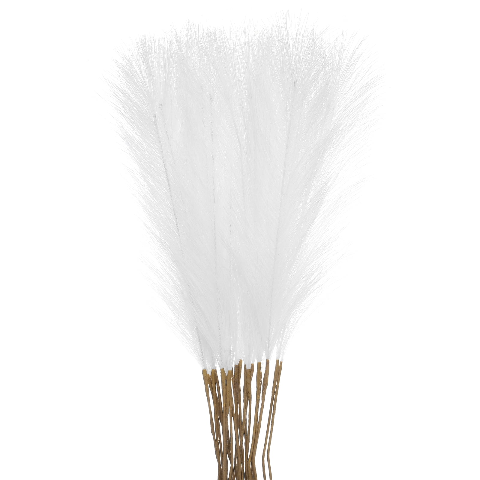 Uxcell Faux Pampas Grass, 21" Fluffy Fake Pampas Grass Decor for Living ...