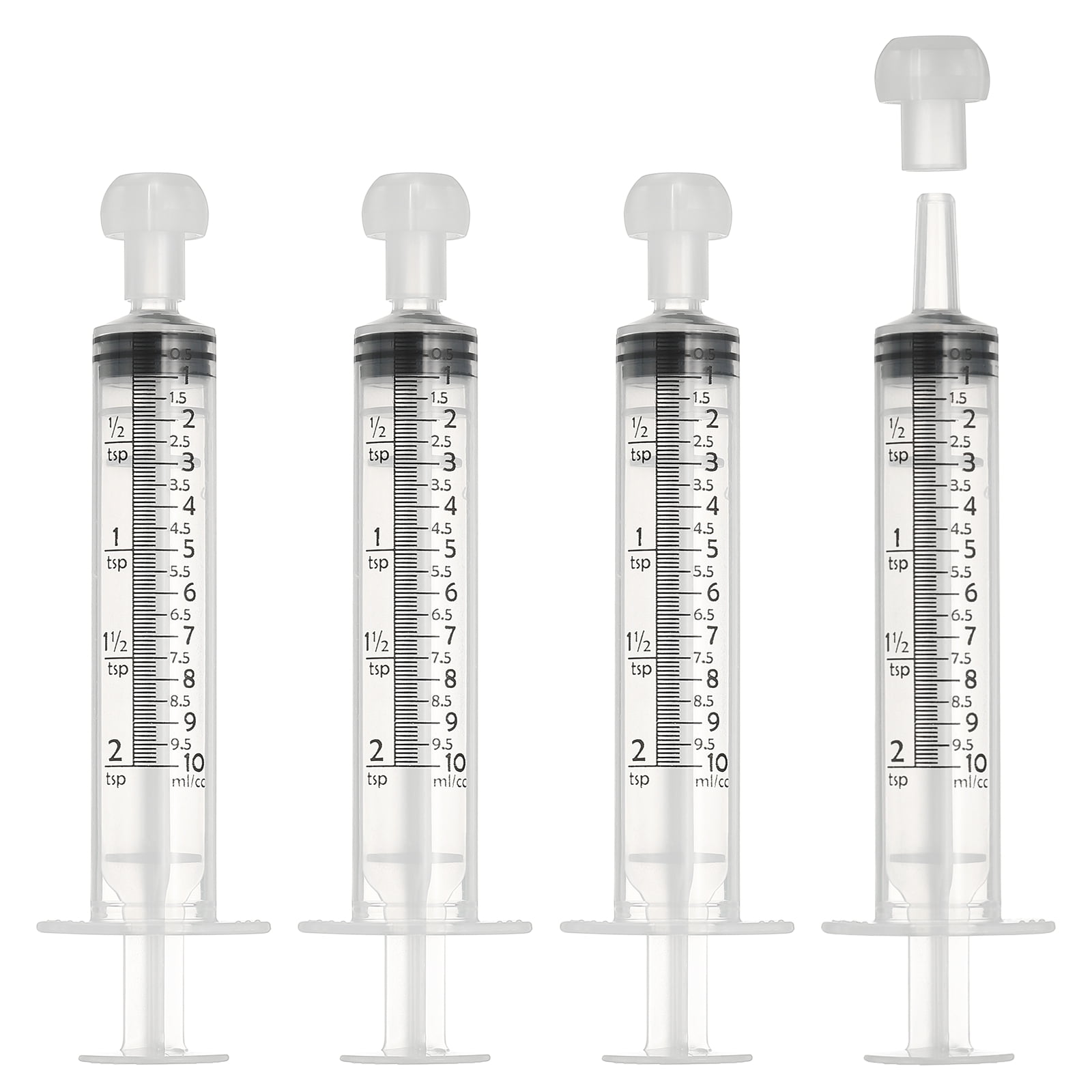 Uxcell Feeding Syringes with Cap Plastic Syringes Pet Feeding Measuring ...
