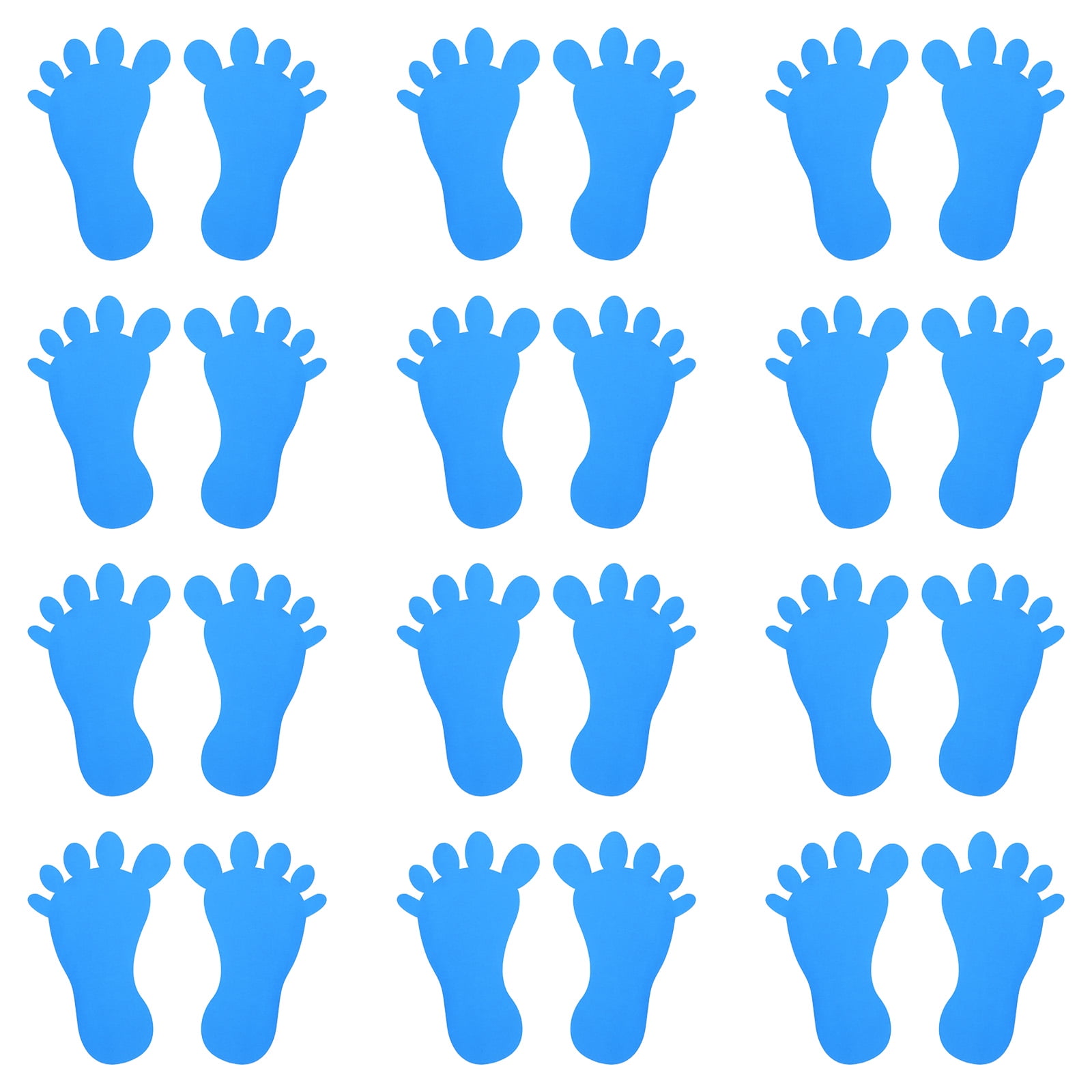 Uxcell Feet Spot Markers 2.36 x 4.72 Inch 12 Pair Foot Shaped Spot ...
