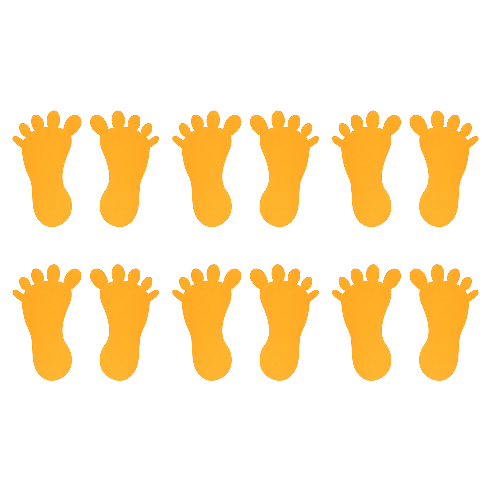 Uxcell Feet Spot Markers 2.36 x 4.72 Inch 6 Pair Foot Shaped Spot ...