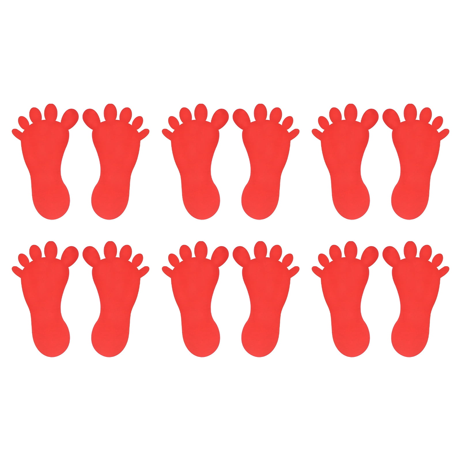 Uxcell Feet Spot Markers 2.36 x 4.72 Inch 6 Pair Foot Shaped Spot ...