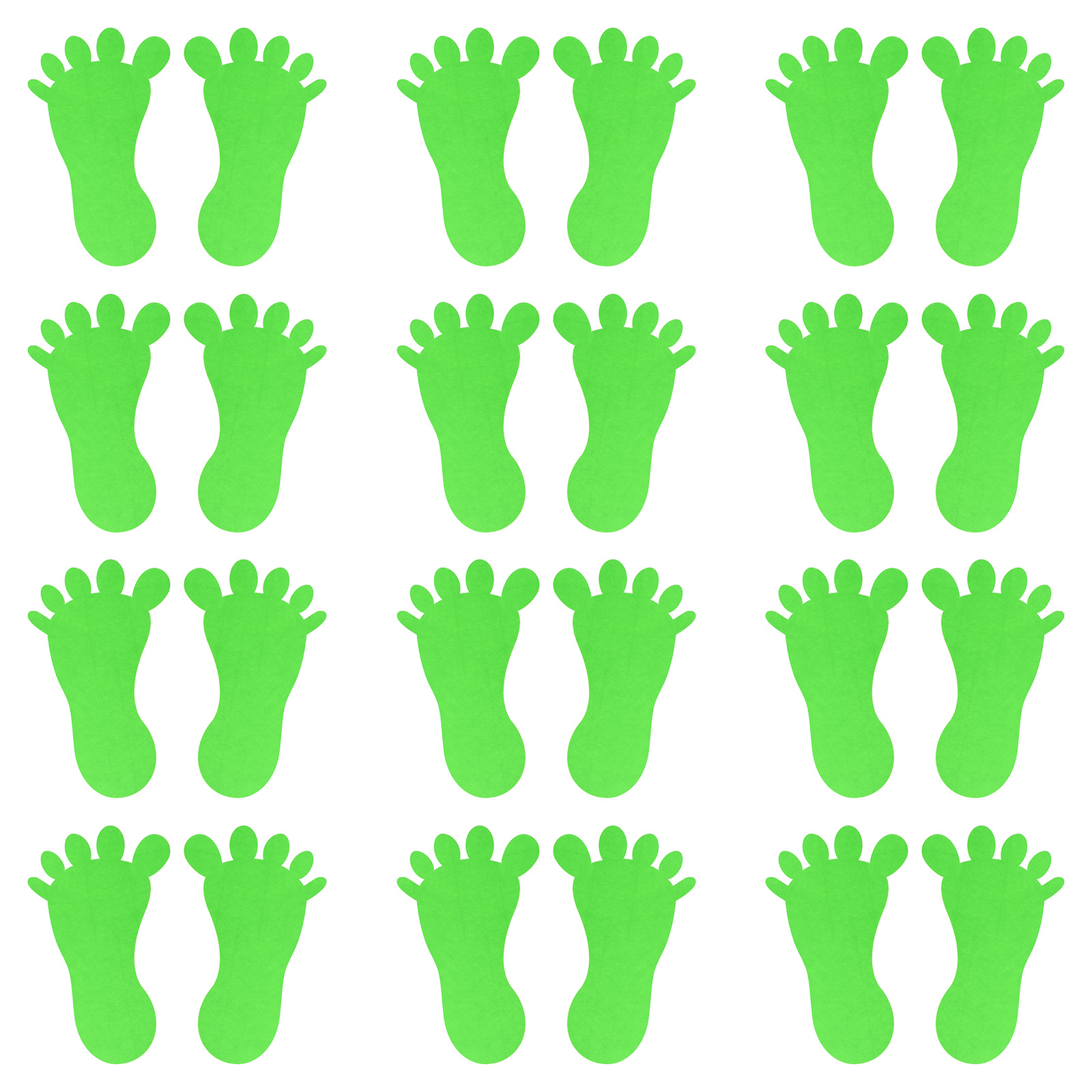 Uxcell Feet Spot Markers 4.72 x 9.45 Inch 12 Pair Foot Shaped Spot ...