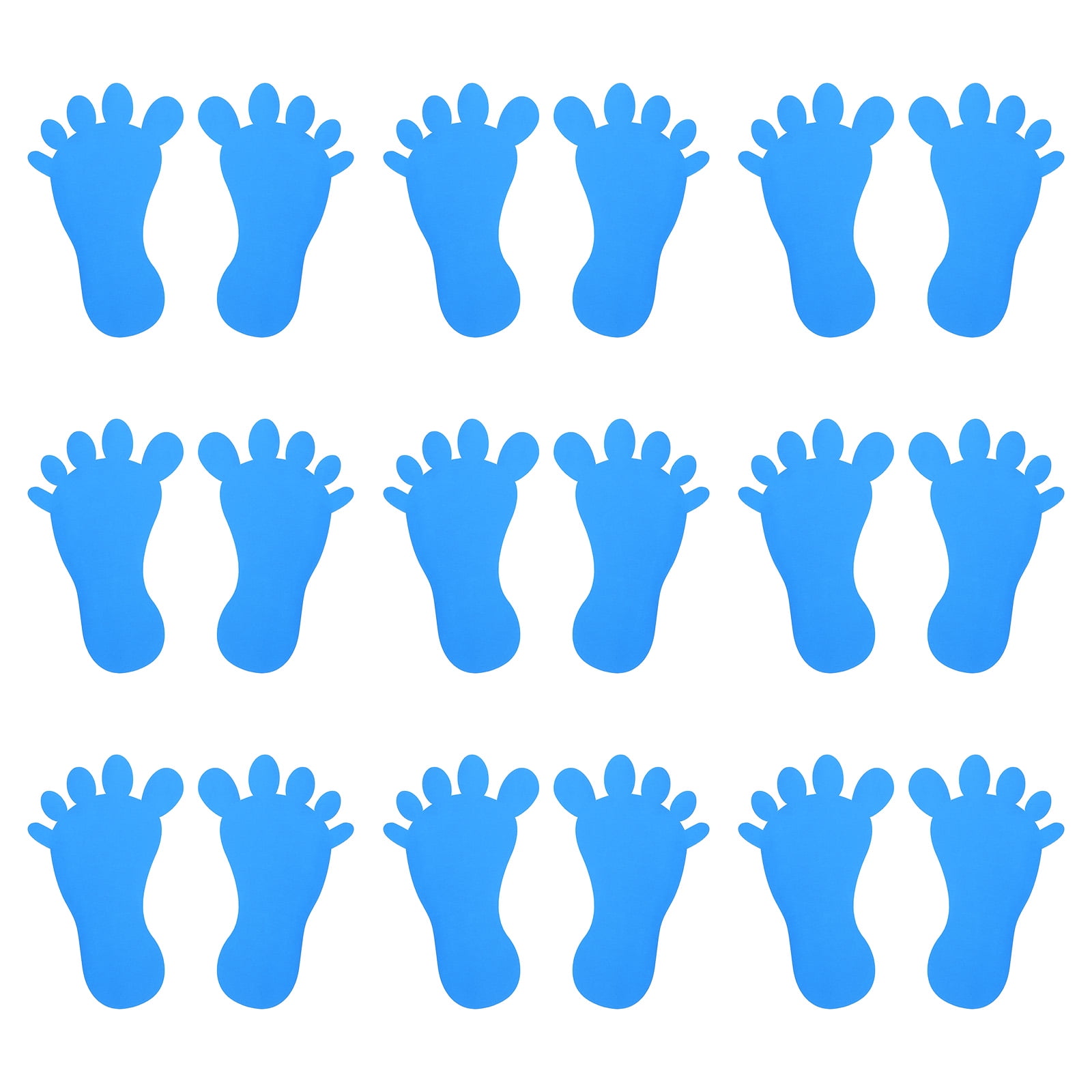 Uxcell Feet Spot Markers 4.72 x 9.45 Inch 9 Pair Foot Shaped Spot ...