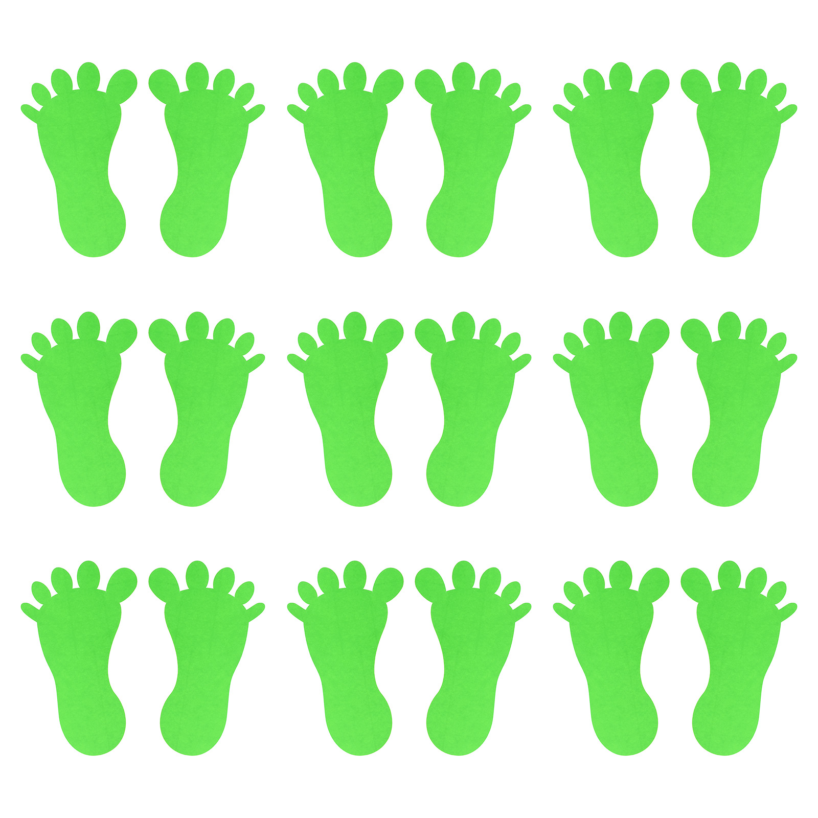 Uxcell Feet Spot Markers 4.72 x 9.45 Inch 9 Pair Foot Shaped Spot ...