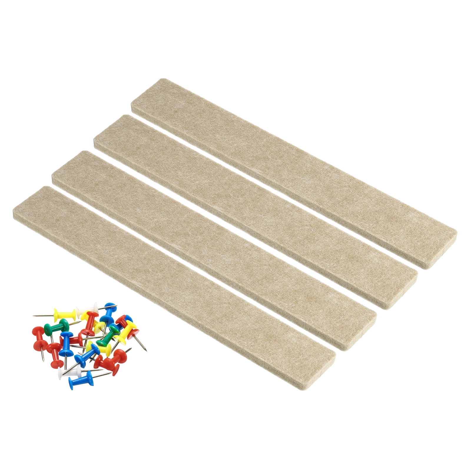 Uxcell Felt Bulletin Board Bar Strip Self Adhesive Wall Pin Board, Dark ...